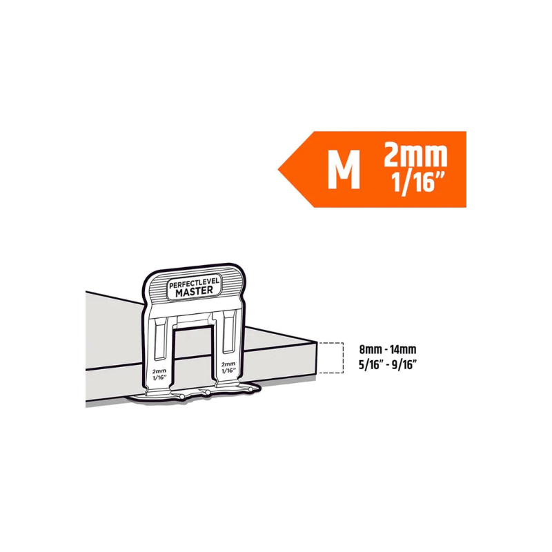 Kit de démarrage Coins + Clips 2mm T-Lock™ Perfect Level Master